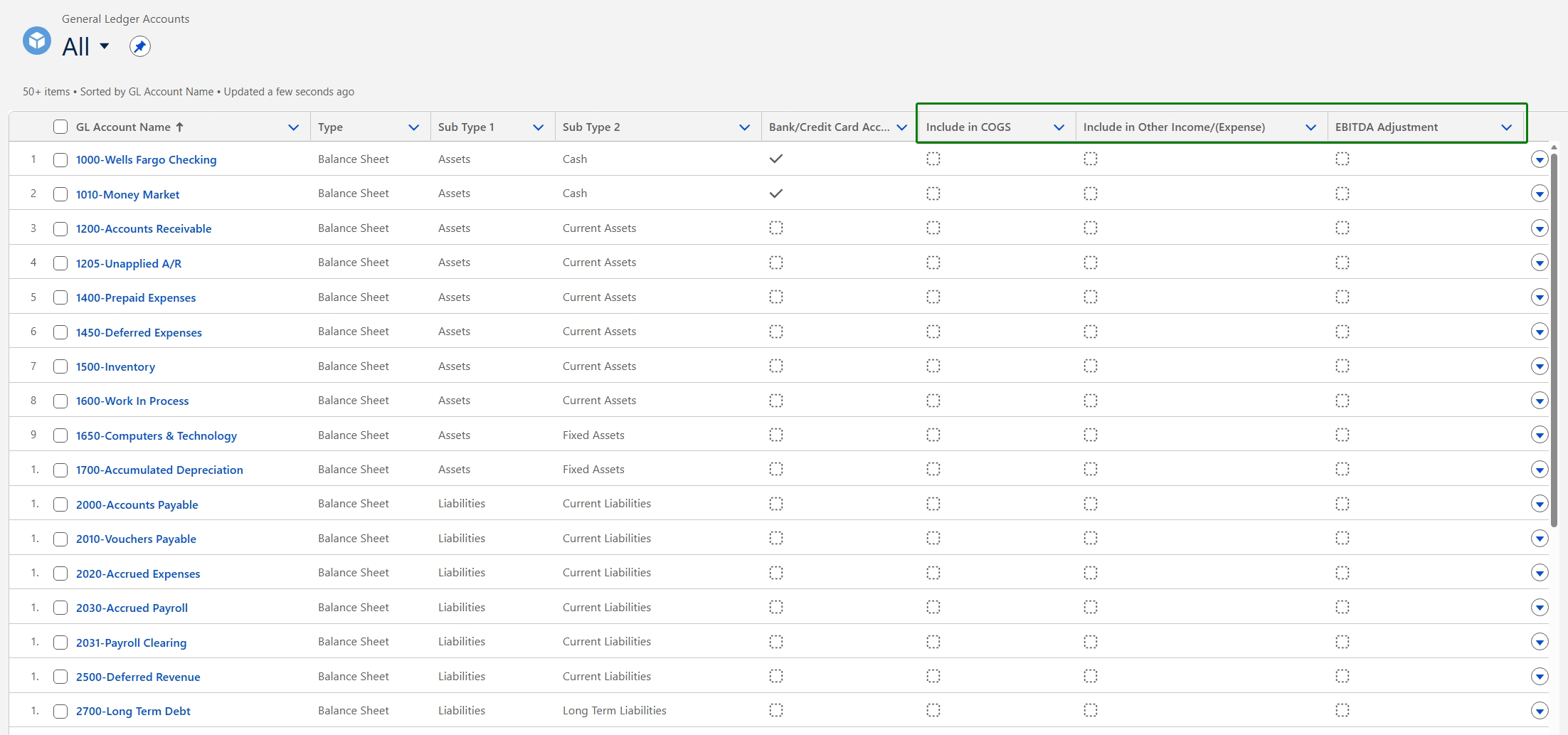 Financial Reports Hub Setup
