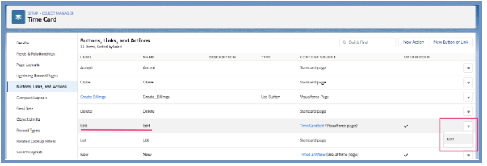 Set Up Classic UI Time Cards in Salesforce Lightning