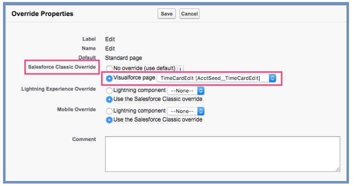 Set Up Classic UI Time Cards in Salesforce Lightning